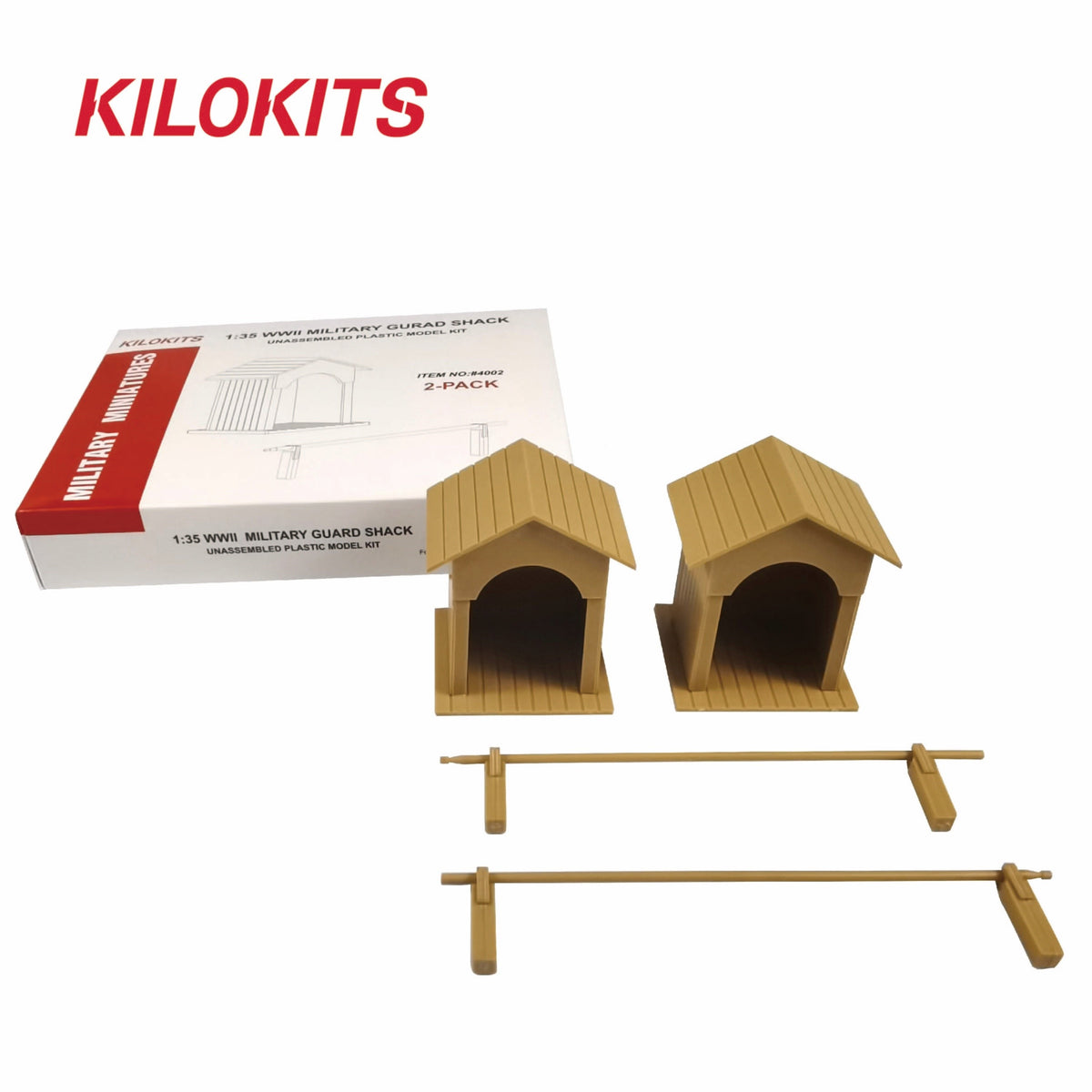 KILOKITS 1:35 WWII Military Guard Shack 2-Pack – KiloKits Mini Scenics